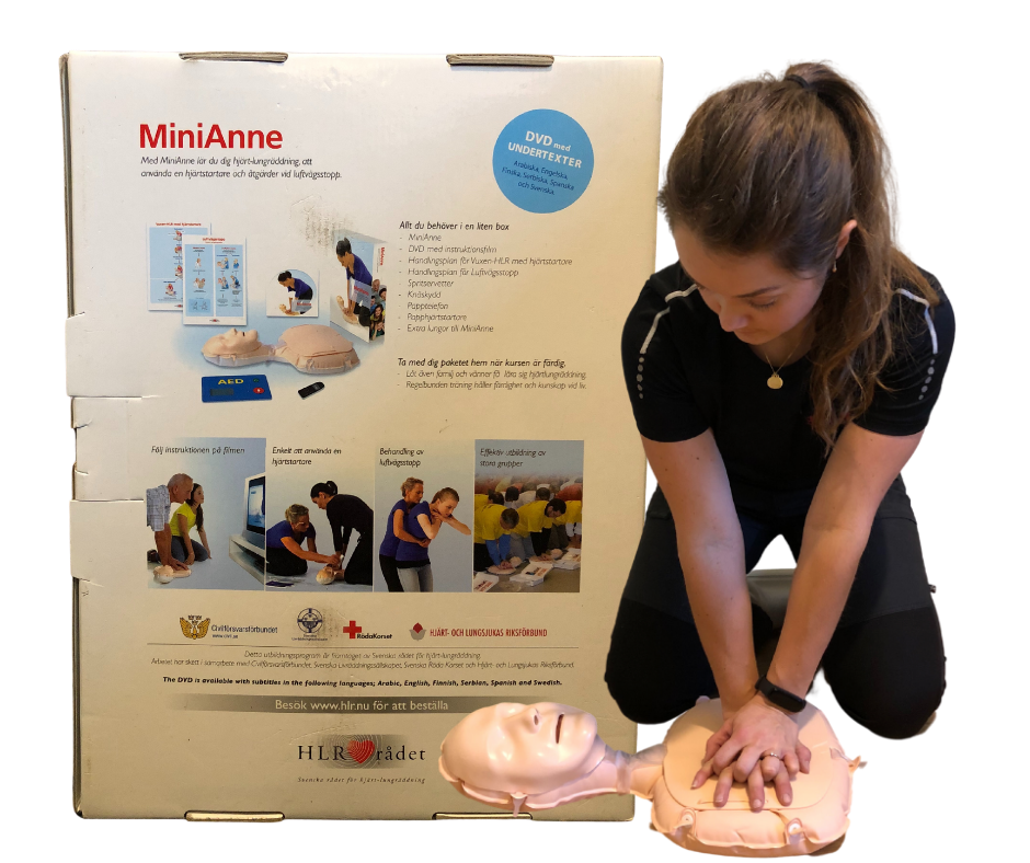 Mini Anne -HLR-docka för distansutbildning och skolor