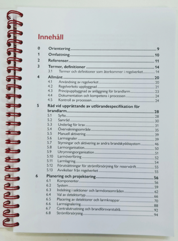 SBF 110:8 Regler för brandlarm | Komplett regelbok