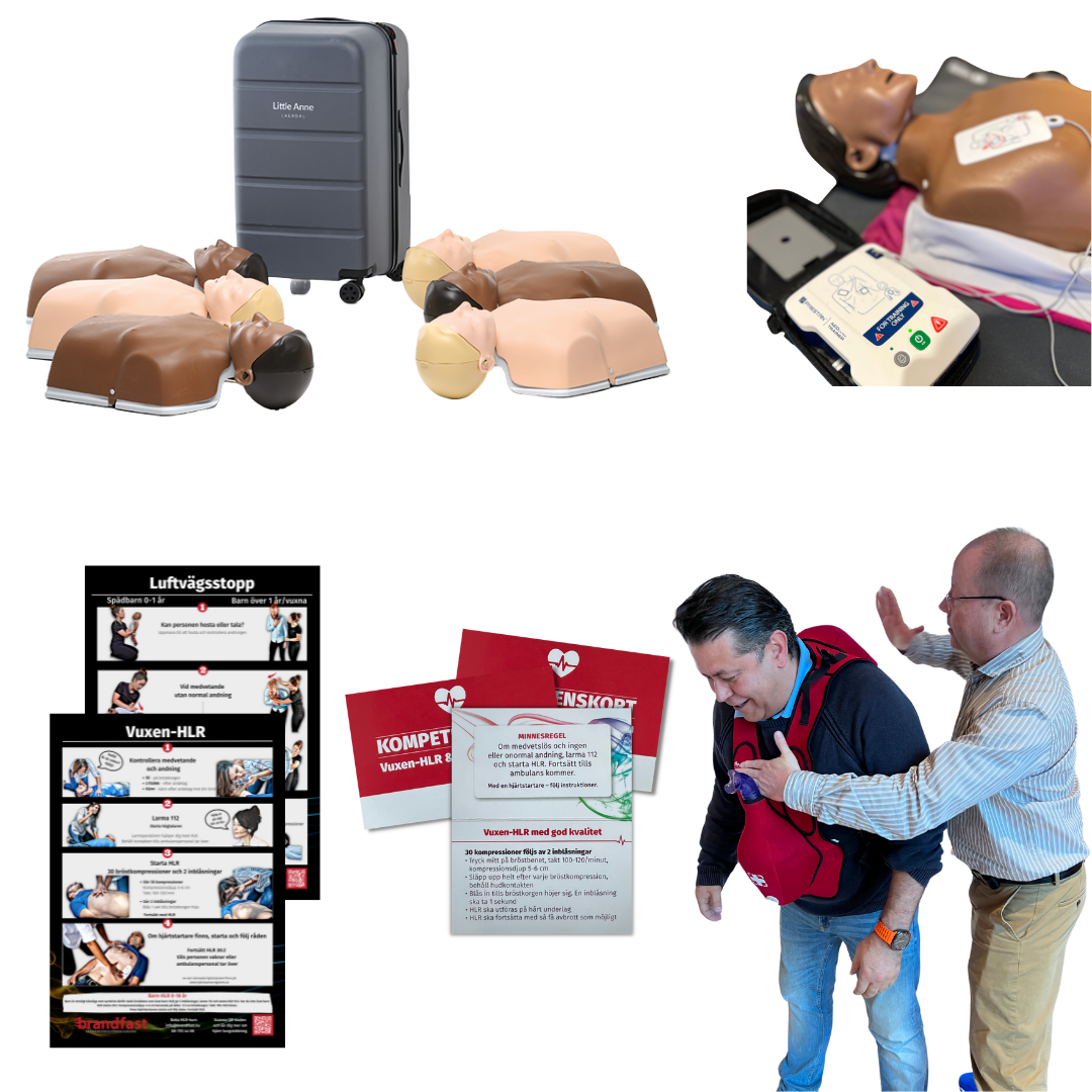 Utbildningspaket HLR komplett - startkit för HLR-instruktörer - Brandfast